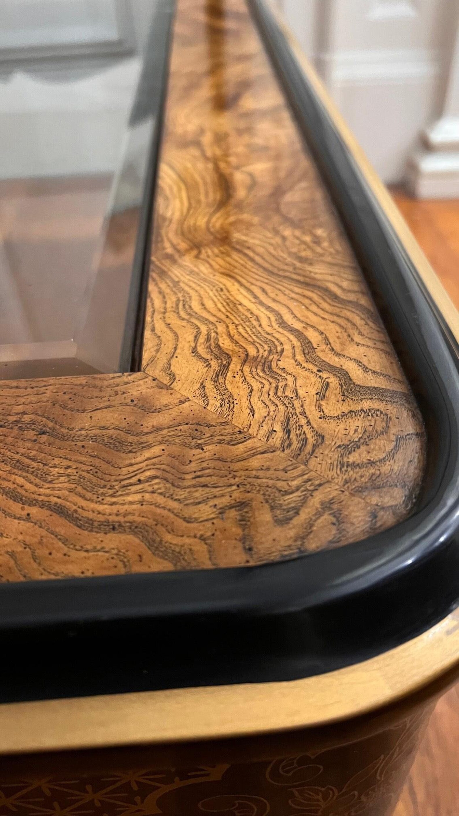 1980s Drexel Heritage Black Lacquered Coffee Table - Etsy