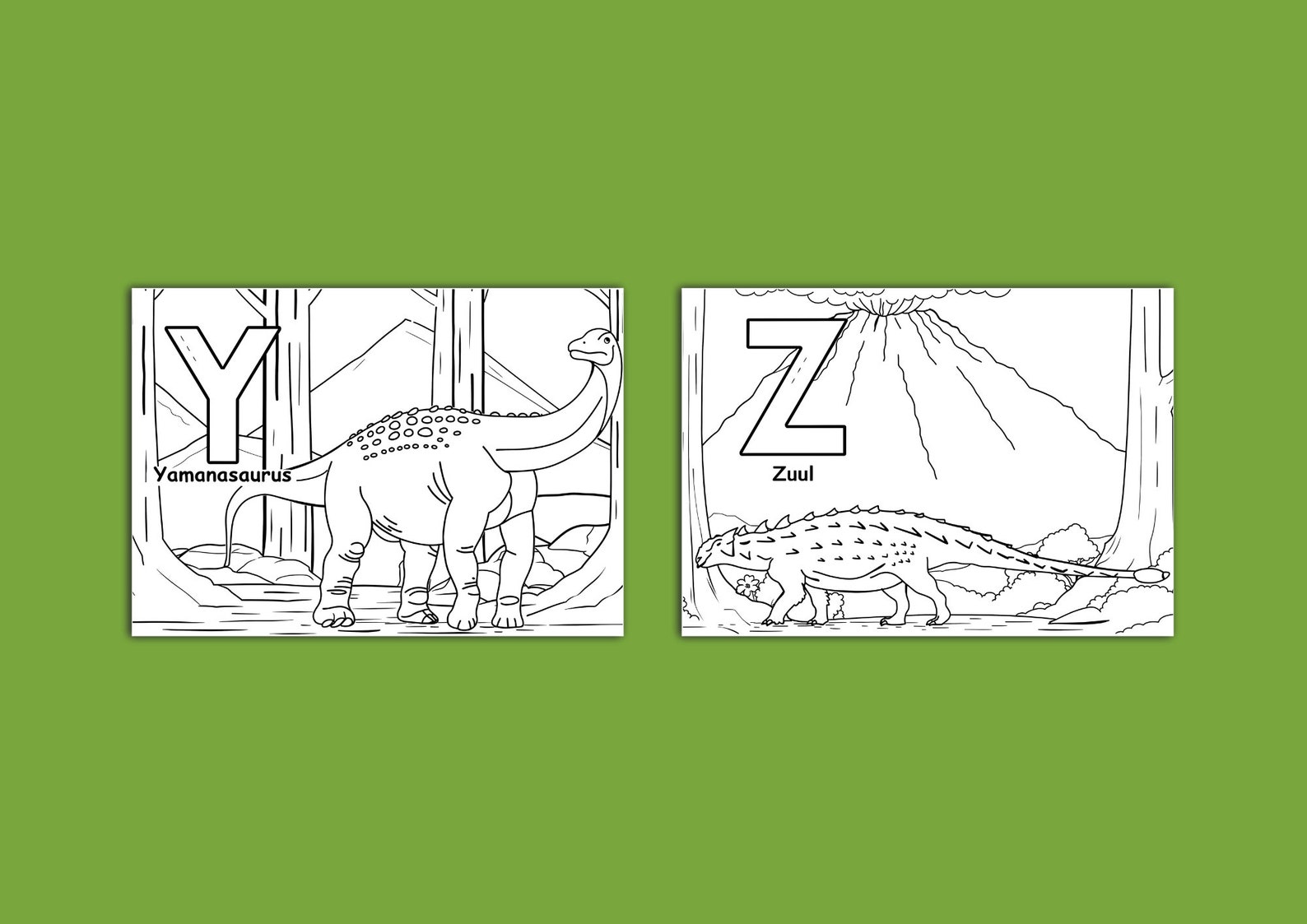 Dinosaur ABC Coloring Book, Dinosaur Coloring Book, ABC Coloring Book ...