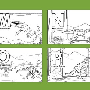 Dinosaur ABC Coloring Book, Dinosaur Coloring Book, ABC Coloring Book ...