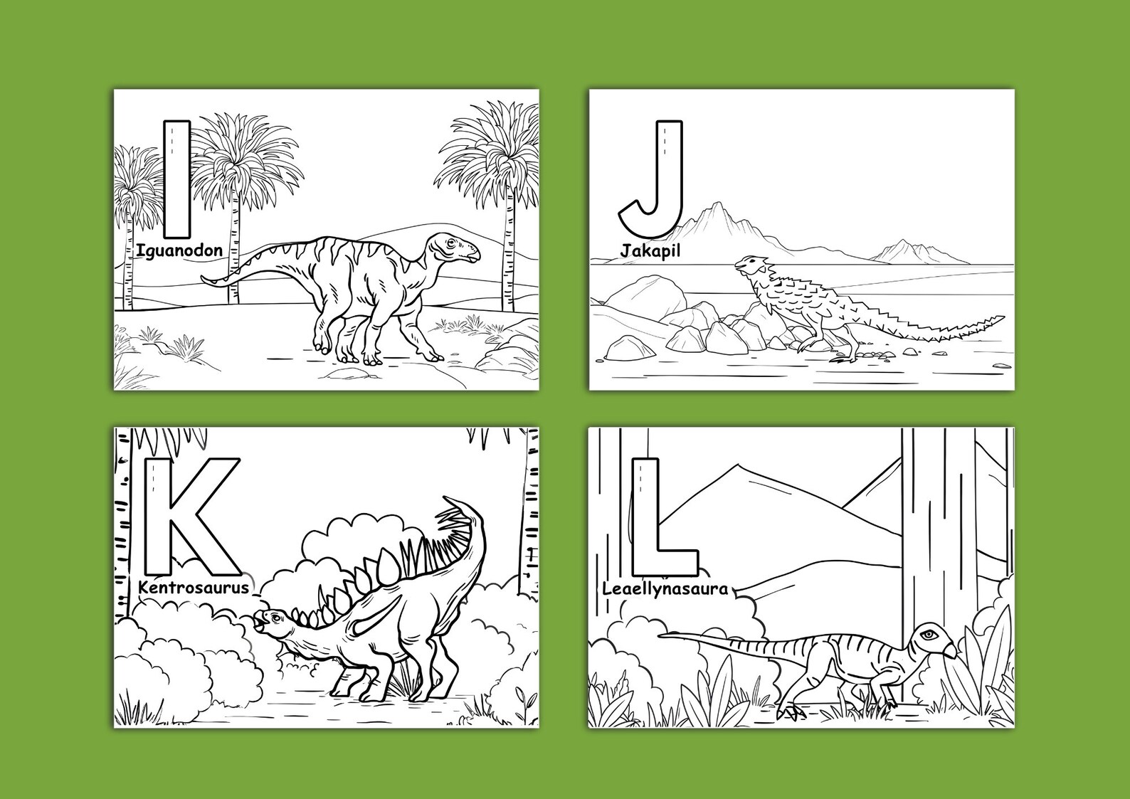 Dinosaur ABC Coloring Book, Dinosaur Coloring Book, ABC Coloring Book ...