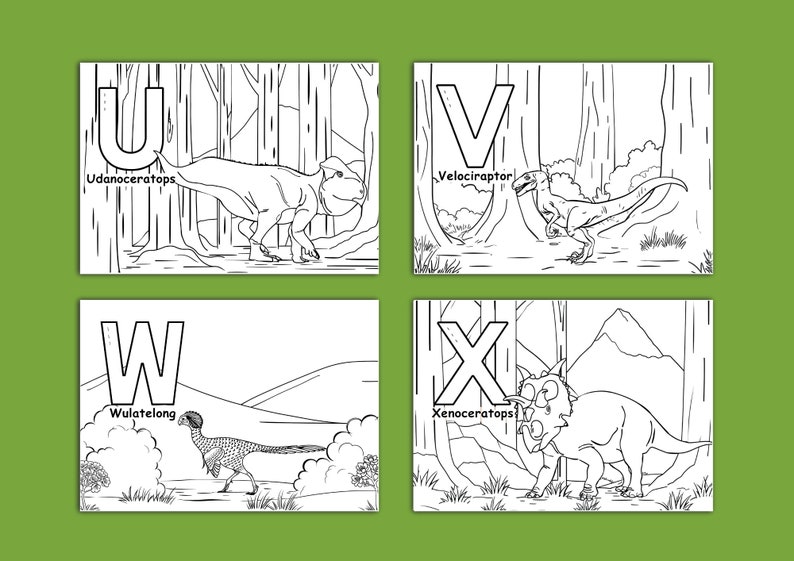 Dinosaur ABC Coloring Book, Dinosaur Coloring Book, ABC Coloring Book ...