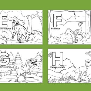 Dinosaur ABC Coloring Book, Dinosaur Coloring Book, ABC Coloring Book ...