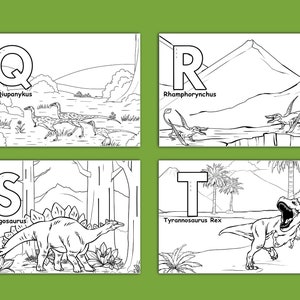 Dinosaur ABC Coloring Book, Dinosaur Coloring Book, ABC Coloring Book ...