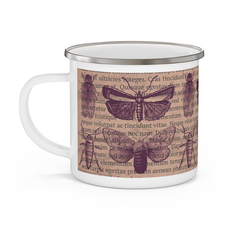 Vintage Moth Coffee Mug, Moth Tea Cup, Insect Lover Mug, Nature Lover ...