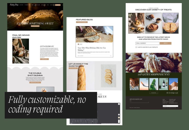 Café, Coffee Shop, Bakery, Restaurant Website With Ordering + Booking ...