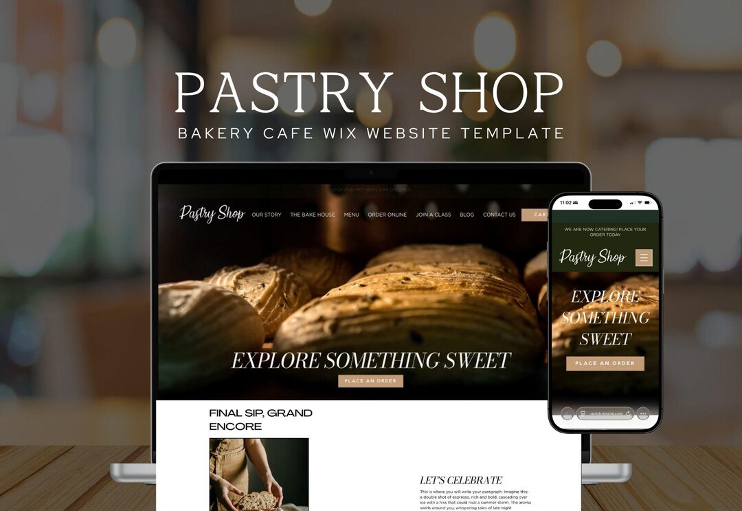 Café, Coffee Shop, Bakery, Restaurant Website With Ordering + Booking ...