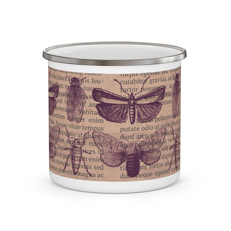 Vintage Moth Coffee Mug, Moth Tea Cup, Insect Lover Mug, Nature Lover ...