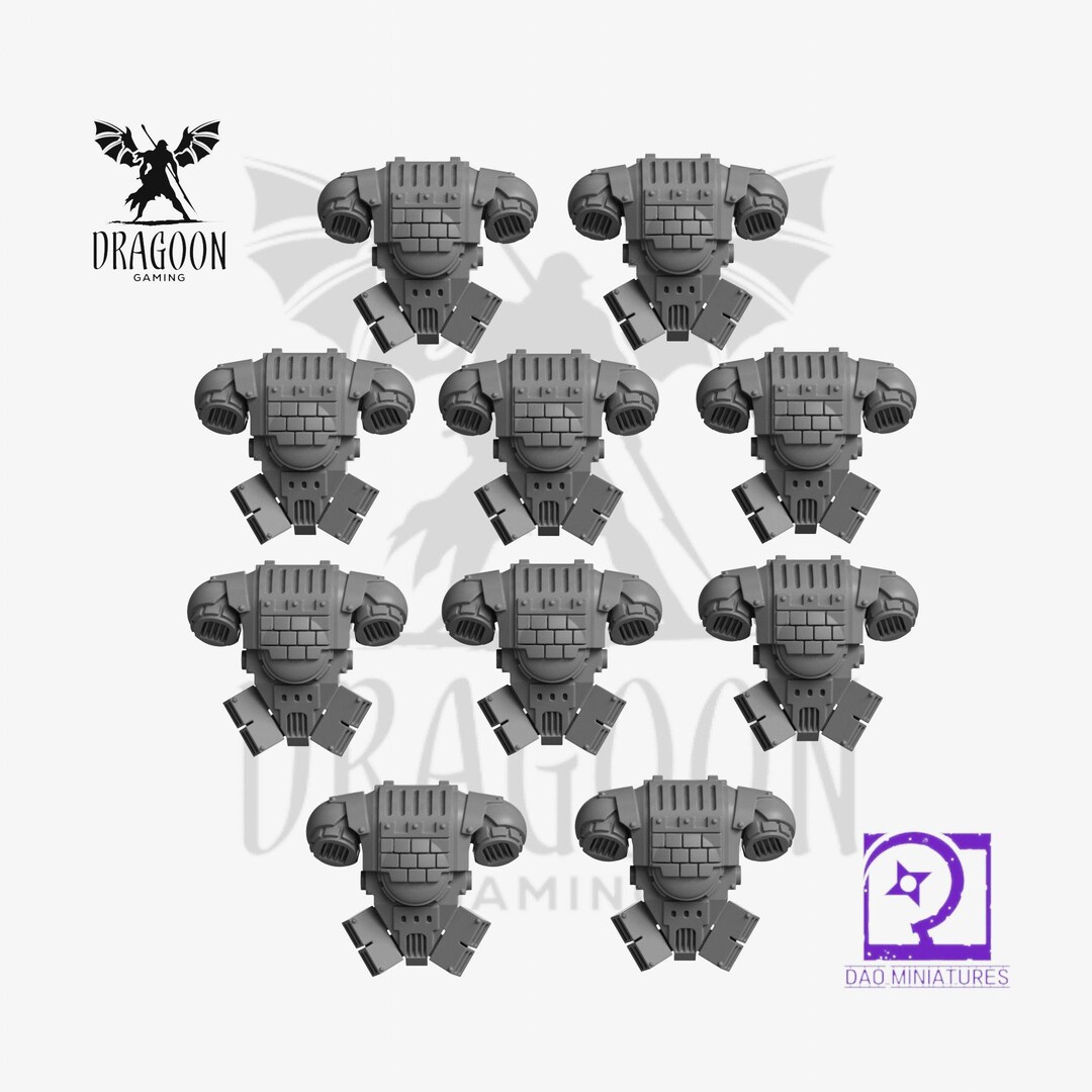 Space Knights Sunforged Backpacks Conversion Bits for 28mm Scale Prime ...