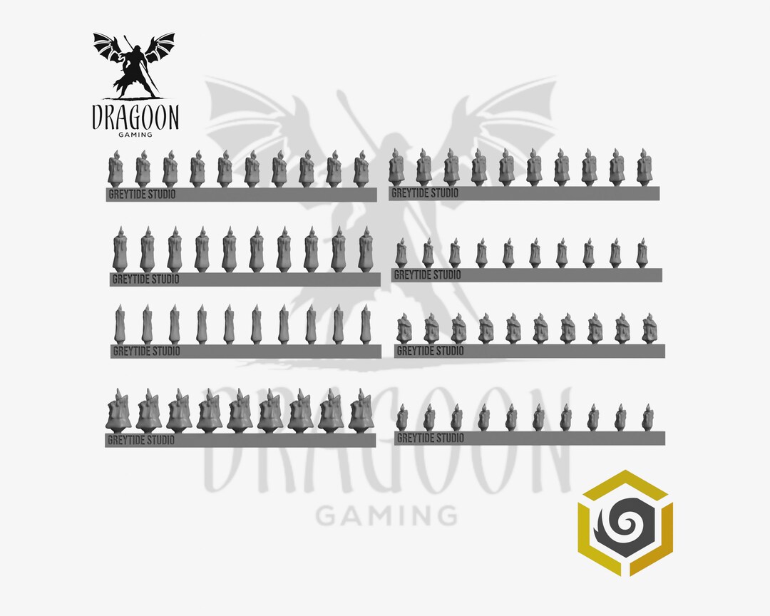 28mm Scale Miniature Candles for Basing and Scenary in Miniature ...