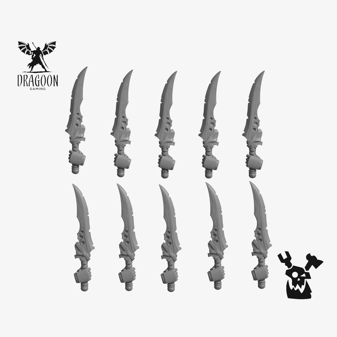 Alien Bonesword Set. Custom Bits Compatible With Prime 28mm Scale ...