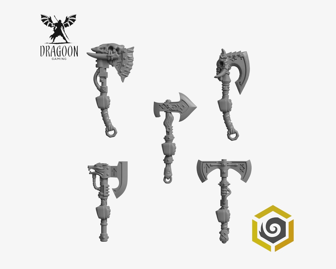 Primal Hounds One Handed Axe Set. Custom Bits Compatible With Prime ...
