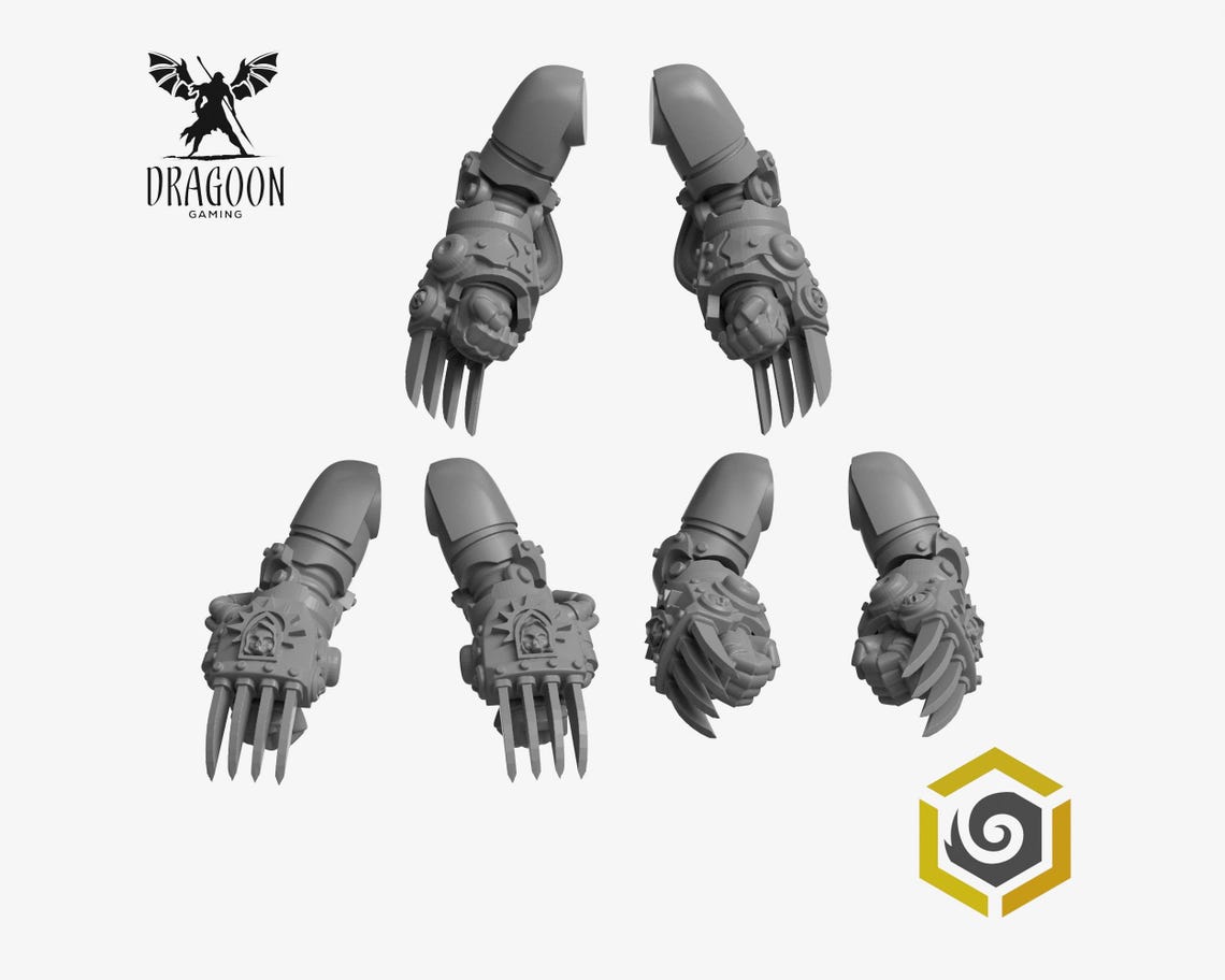 Eternal Pilgrims Power Claw Set. Custom Bits Compatible With Prime 28mm ...