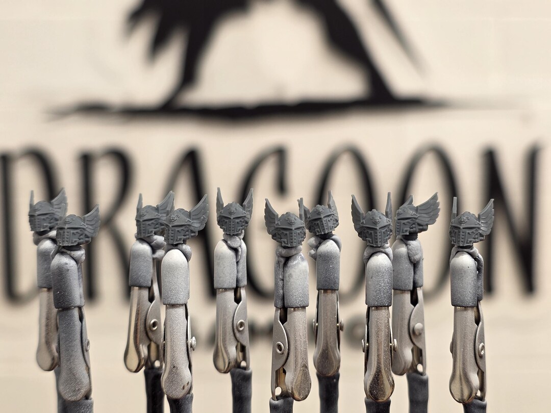 Space Knight Winged Helmets. Conversion Bits for 28mm Sci-fi Marines ...