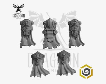 Space Knight Terminator Pauldrons Conversion Bits for 28mm Sci-fi ...