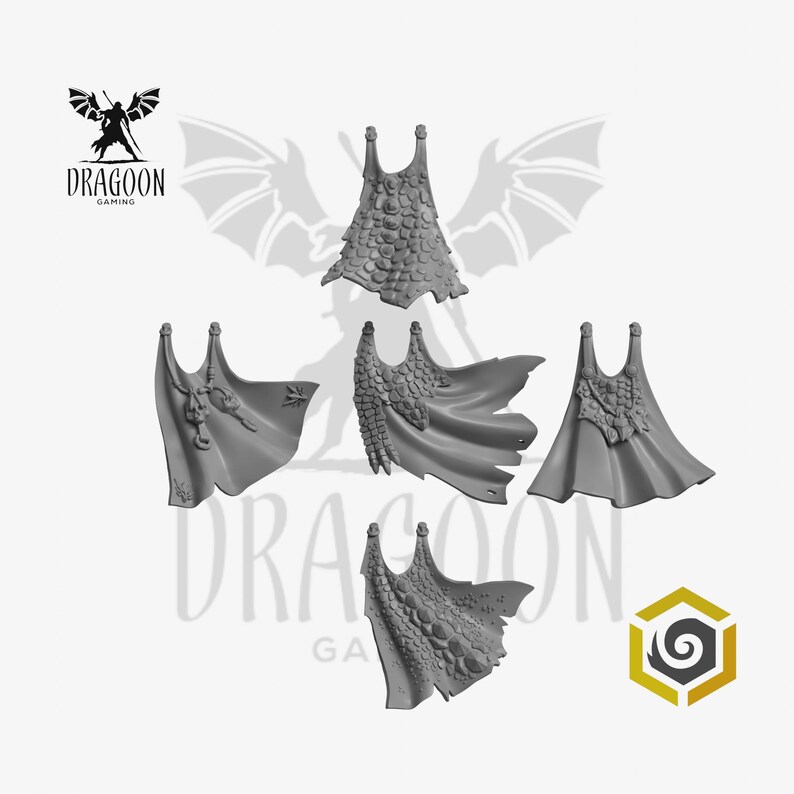 Anvil Wardens Cloak Set. Conversion Bits for Prime 28mm Scale Sci-fi ...