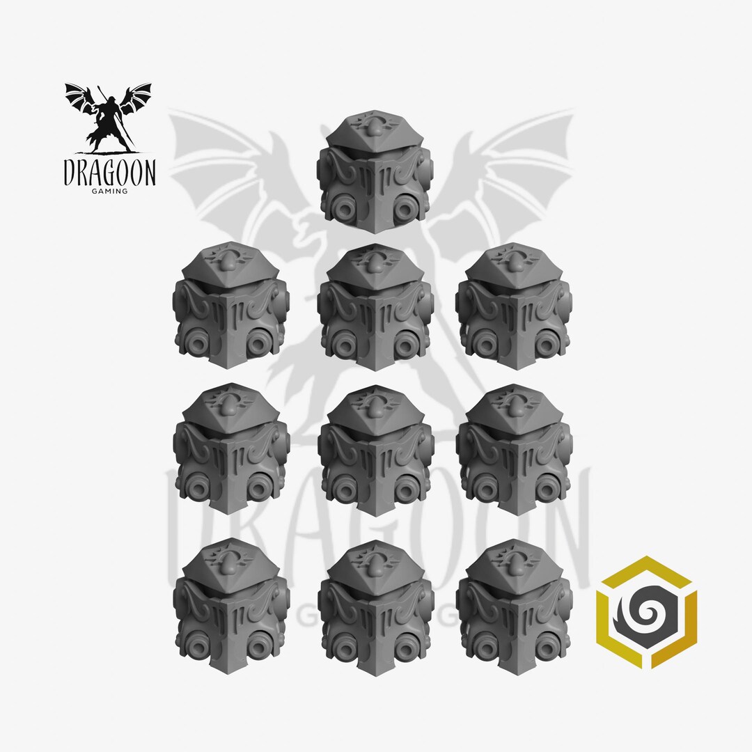 Crimson Lords Terminator Heads Conversion Bits for Prime 28mm Sci-fi ...