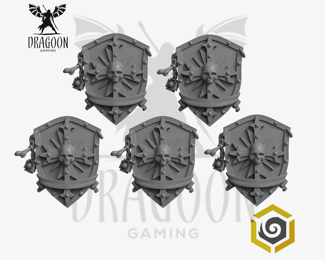 Eternal Pilgrims Shields. Conversion Bits for 28mm Space Knights and ...