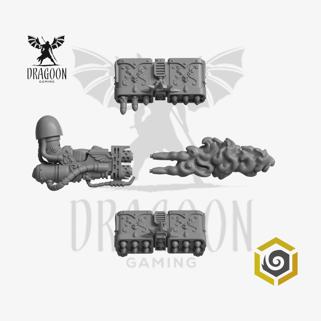 Crimson Lords Terminator Heavy Weapons. Conversion Bits for 28mm Space ...