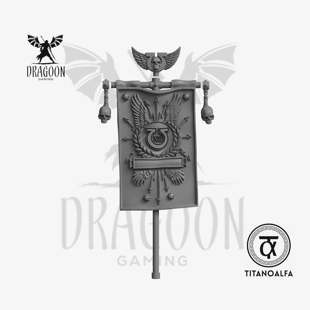 Ultra Banner (left Handed) - 28mm Scale -space Knight - Etsy