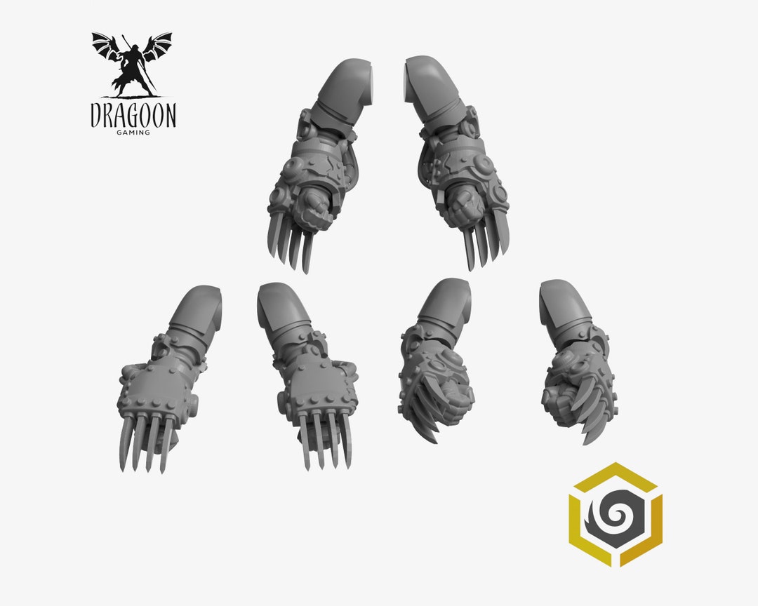 Eternal Pilgrims Power Claw Set. Custom Bits Compatible With Prime 28mm ...