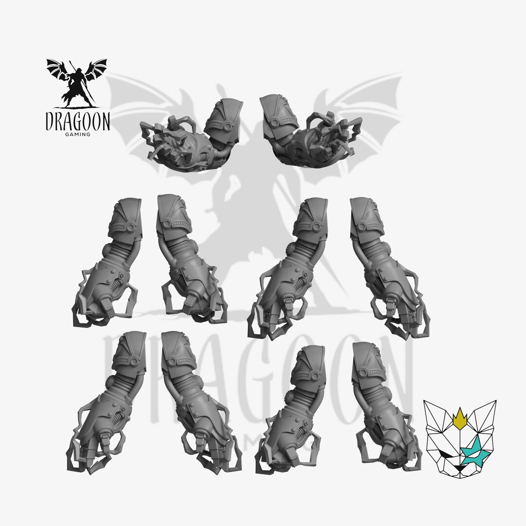 Space Knights Power Fists With Lightning Effect Conversion Bits for ...