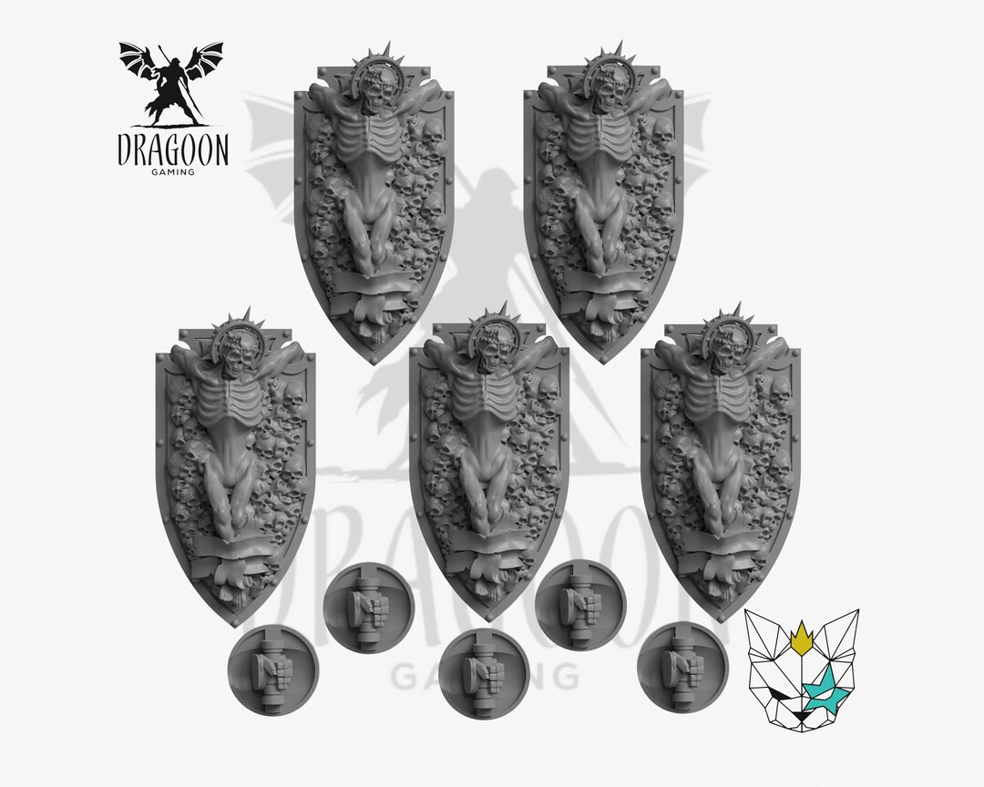 Relic Shields. Conversion Bits for 28mm Space Knights and Sci-fi ...