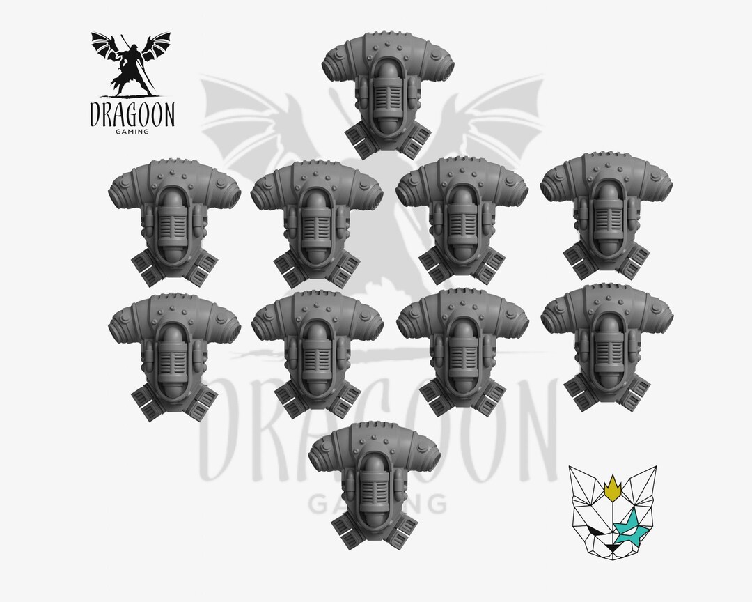 Sci-fi Marines Backpack Set. Custom Bits Compatible With Prime 28mm ...