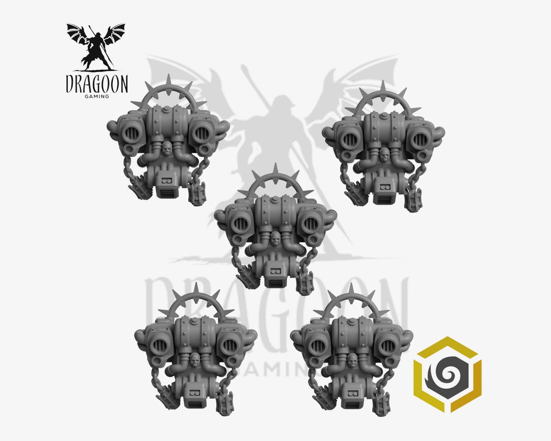 Space Knight Jetpacks. Conversion Bits for 28mm Prime Sci-fi Marines - Etsy