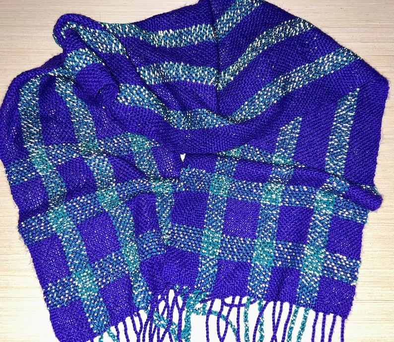 Purple/teal Reflective Scarf - Etsy
