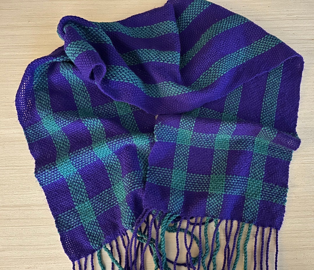 Purple/teal Reflective Scarf - Etsy