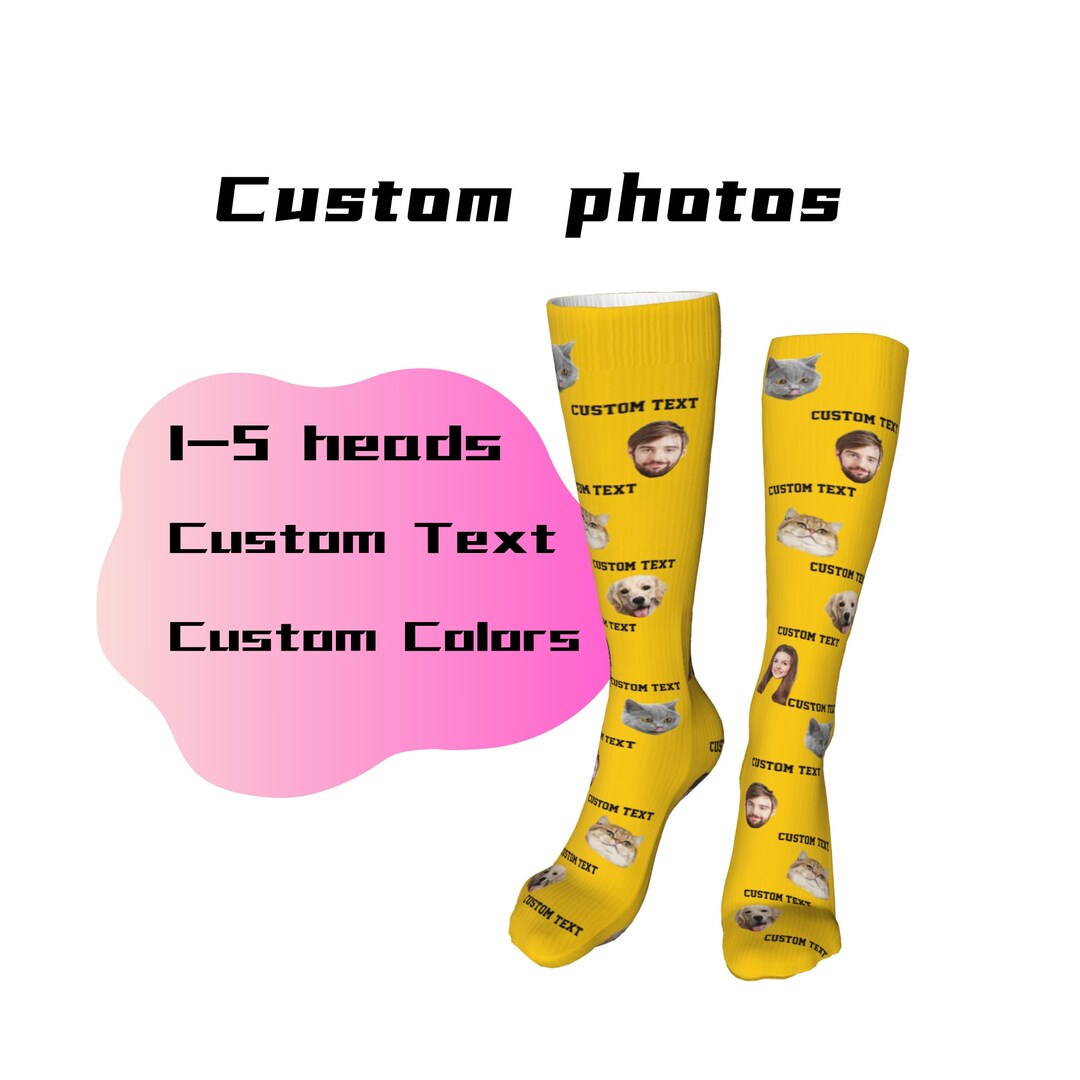 Custom Face Socks Personalized Photo Socks Picture Socks - Etsy UK