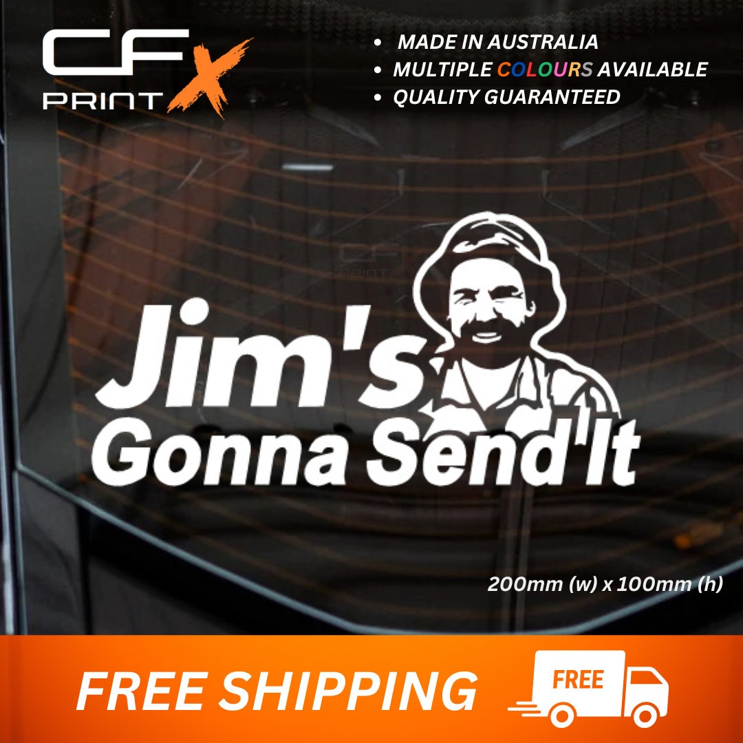 JIMS GONNA SEND It Vinyl Sticker Decal for Car/boat/caravan - Etsy