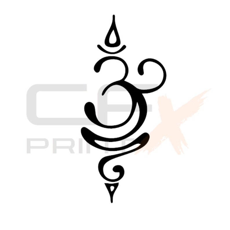 SANSKRIT BREATHE SYMBOL Om Prana Vinyl Sticker Decal for Car/boat ...