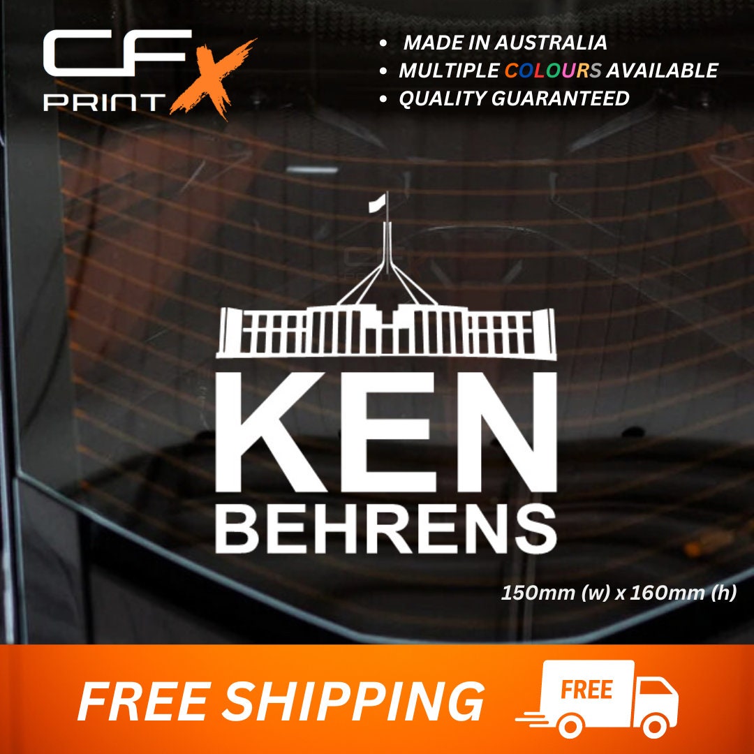 KEN BEHRENS Funny Vinyl Sticker Decal for Car/boat/caravan Canberra - Etsy