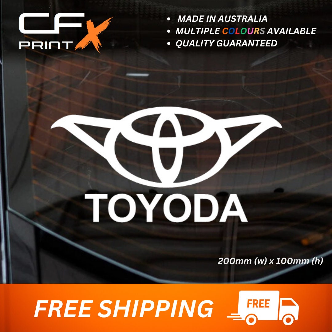 TOYODA Funny Vinyl Sticker Decal for Car/boat/caravan Star Wars - Etsy