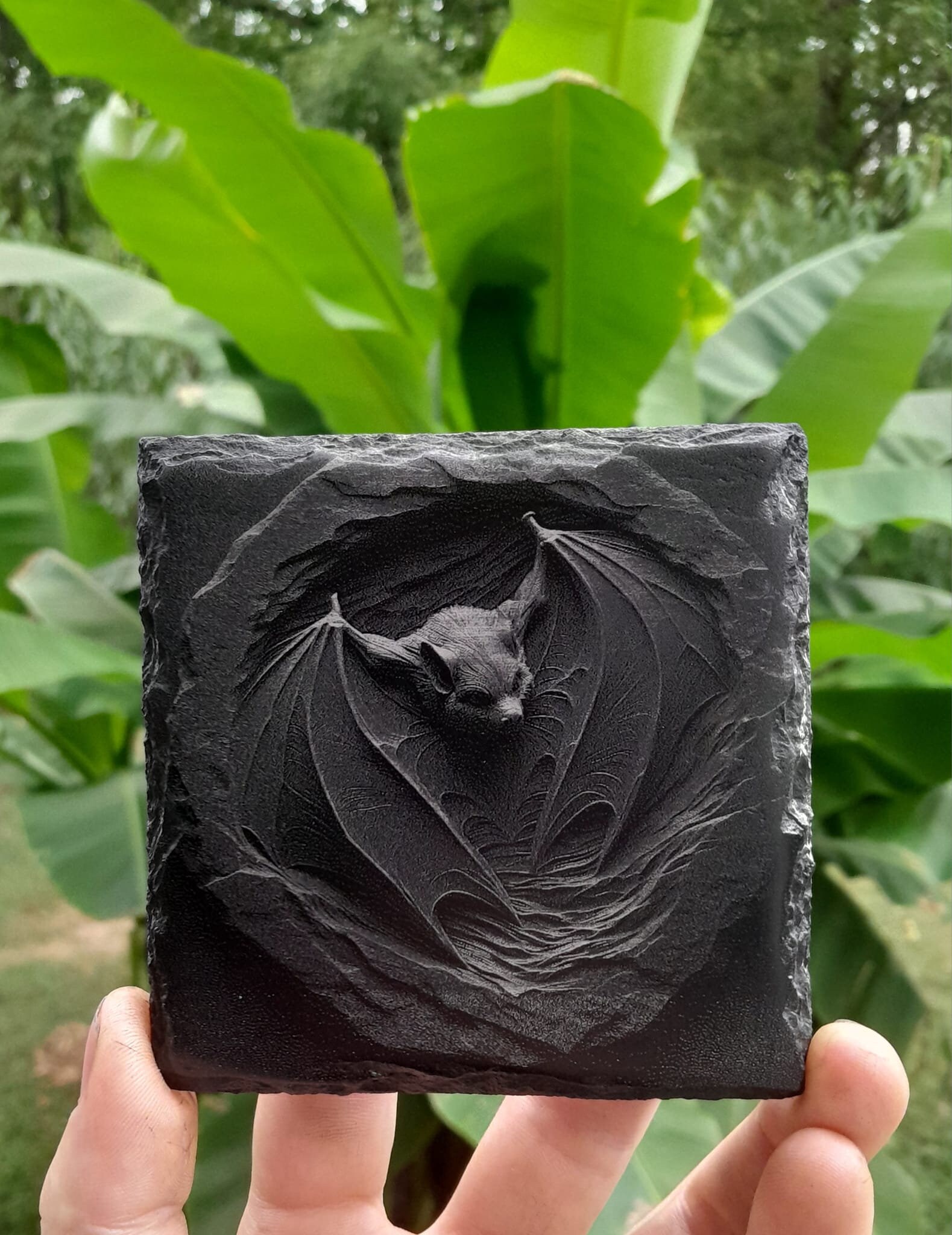 3D Illusion Slate Bat Png, and Processed Png Diode, C02, Fiber Lasers ...