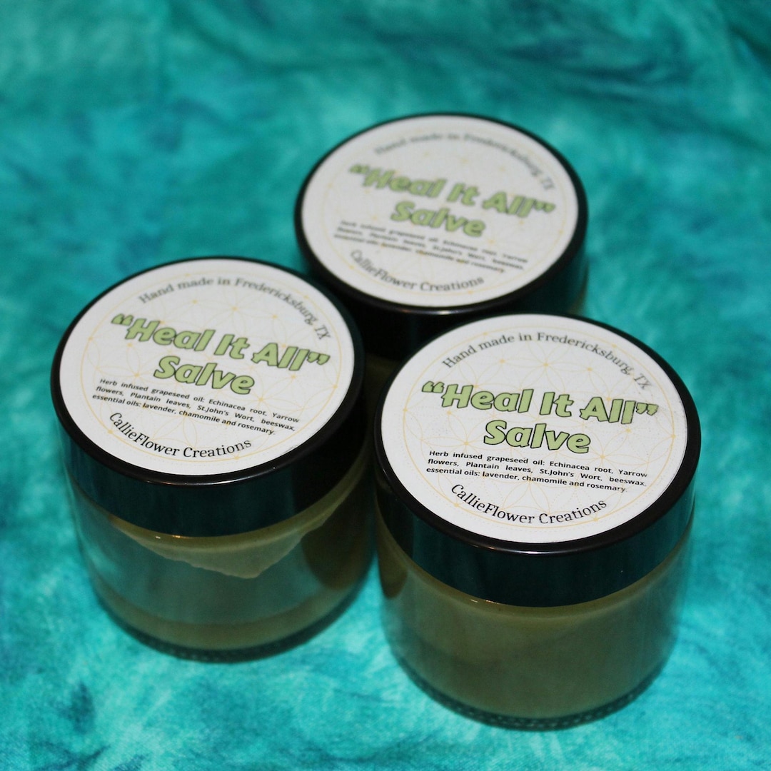 Herbal Healing Salve: Homemade Ointment for Cuts, Burns, Rashes - Etsy