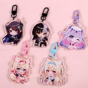 Hololive Advent 2.5” Vtuber Acrylic Charms, Acrylic Keychain, Fuwawa ...