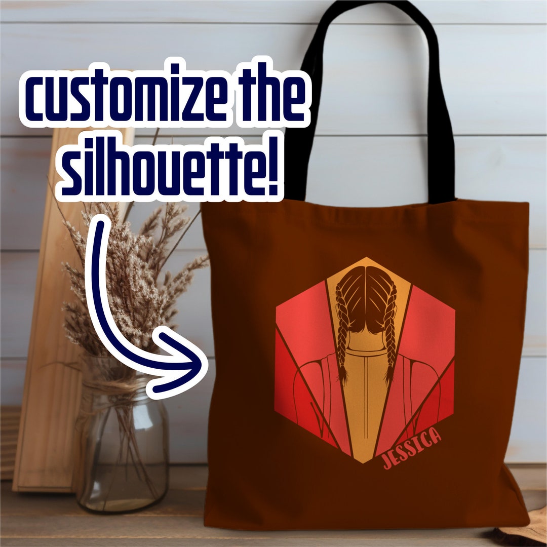 Custom Jump Rope Tote Bag, Your Own Sihouette Personalized Name Tote ...