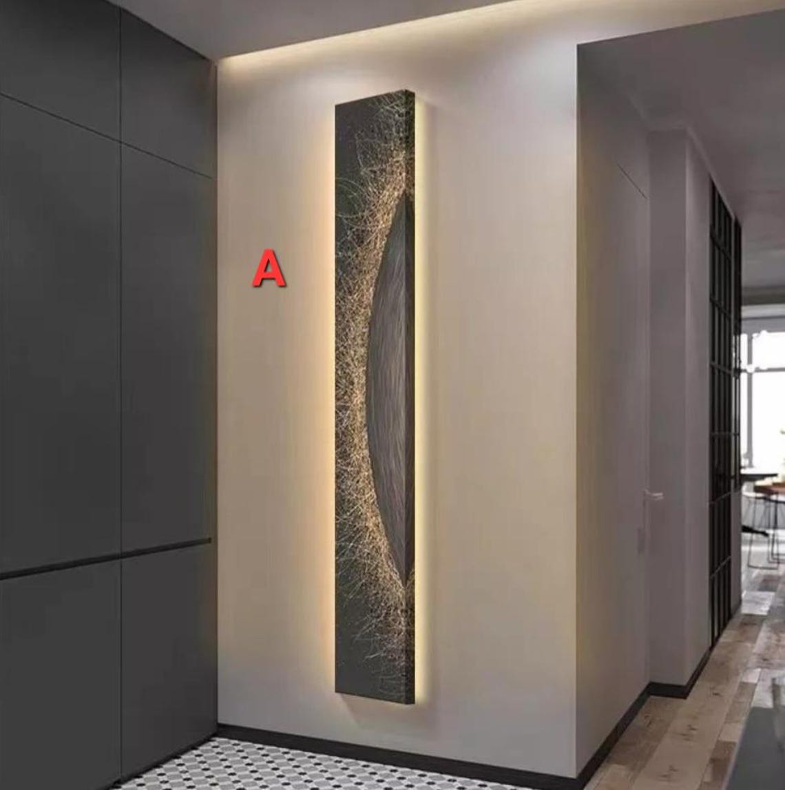 LED Canvas / Crystal Porcelin Strip Wall Art Home Decor - Etsy
