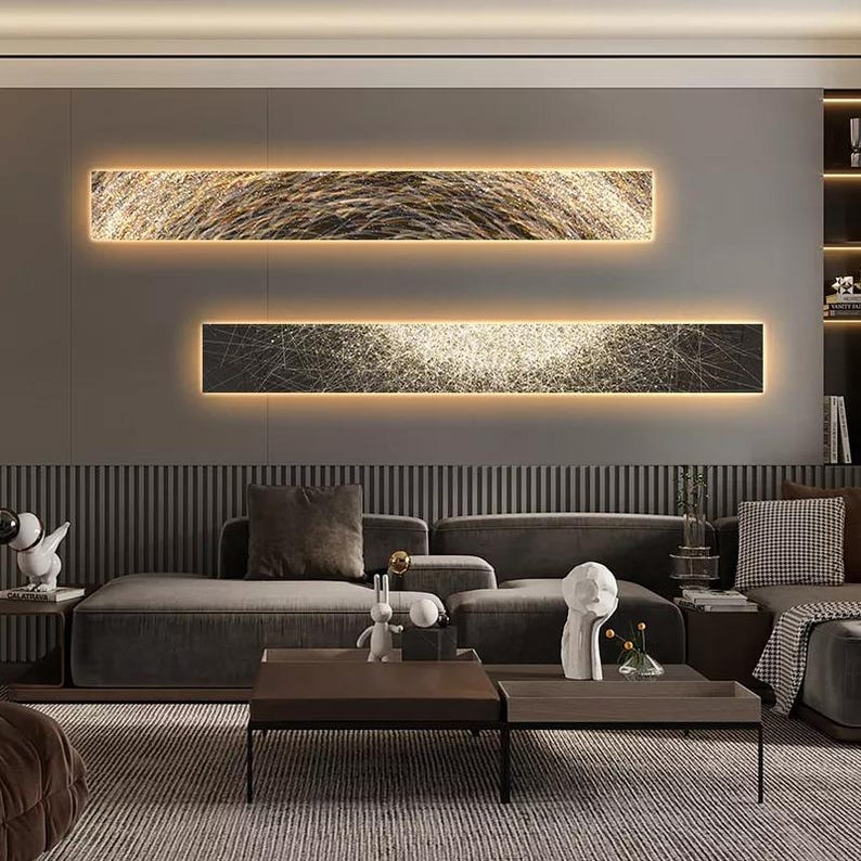 LED Canvas / Crystal Porcelin Strip Wall Art Home Decor - Etsy