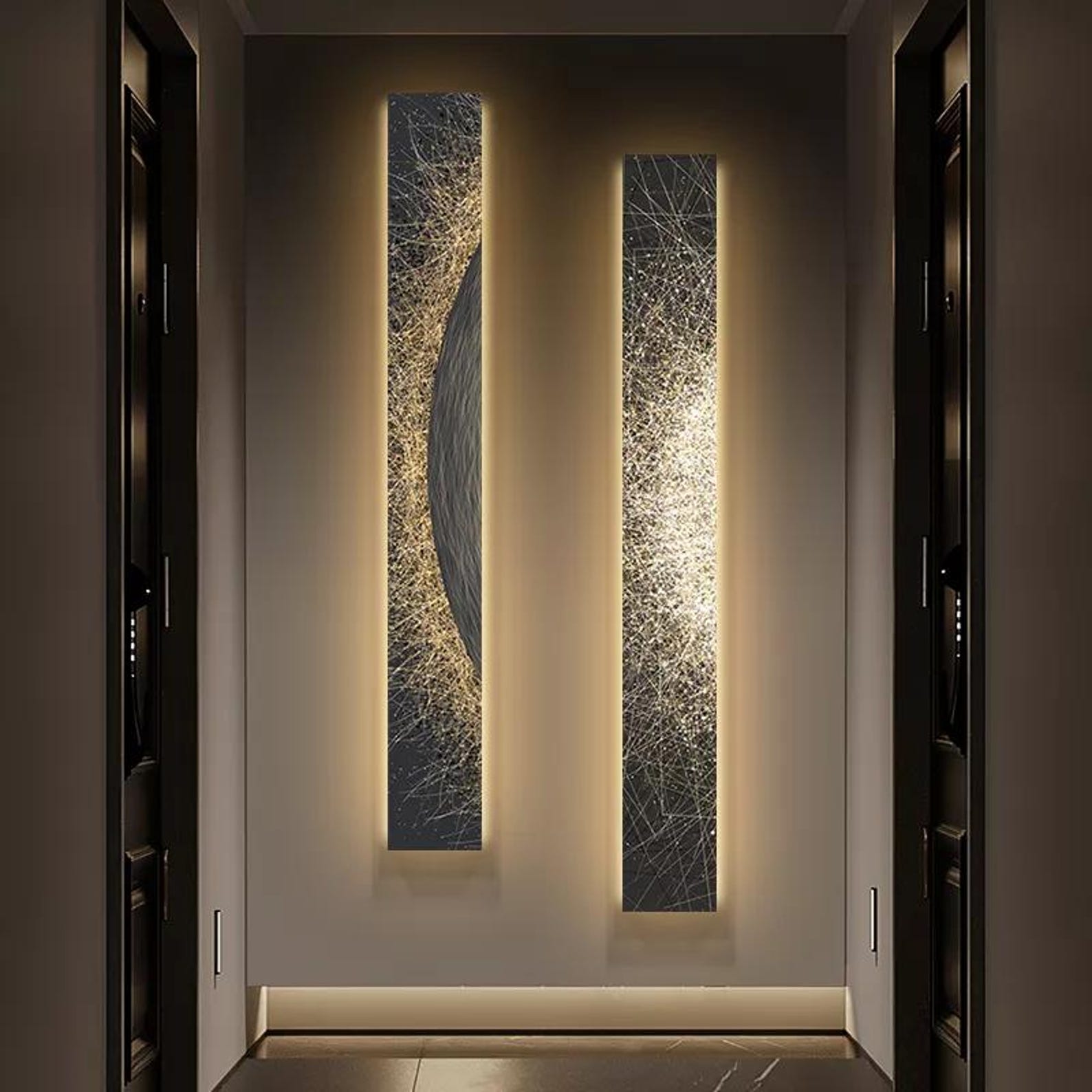 LED Canvas / Crystal Porcelin Strip Wall Art Home Decor - Etsy