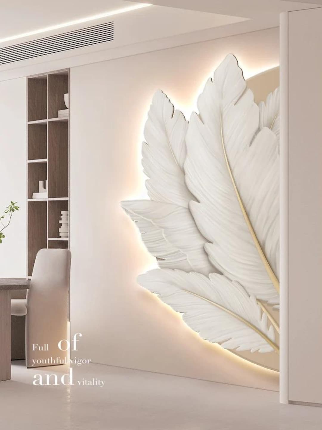 Crystal Porcelain Wall Art: 3D Effect Home Decor With LED Option - Etsy