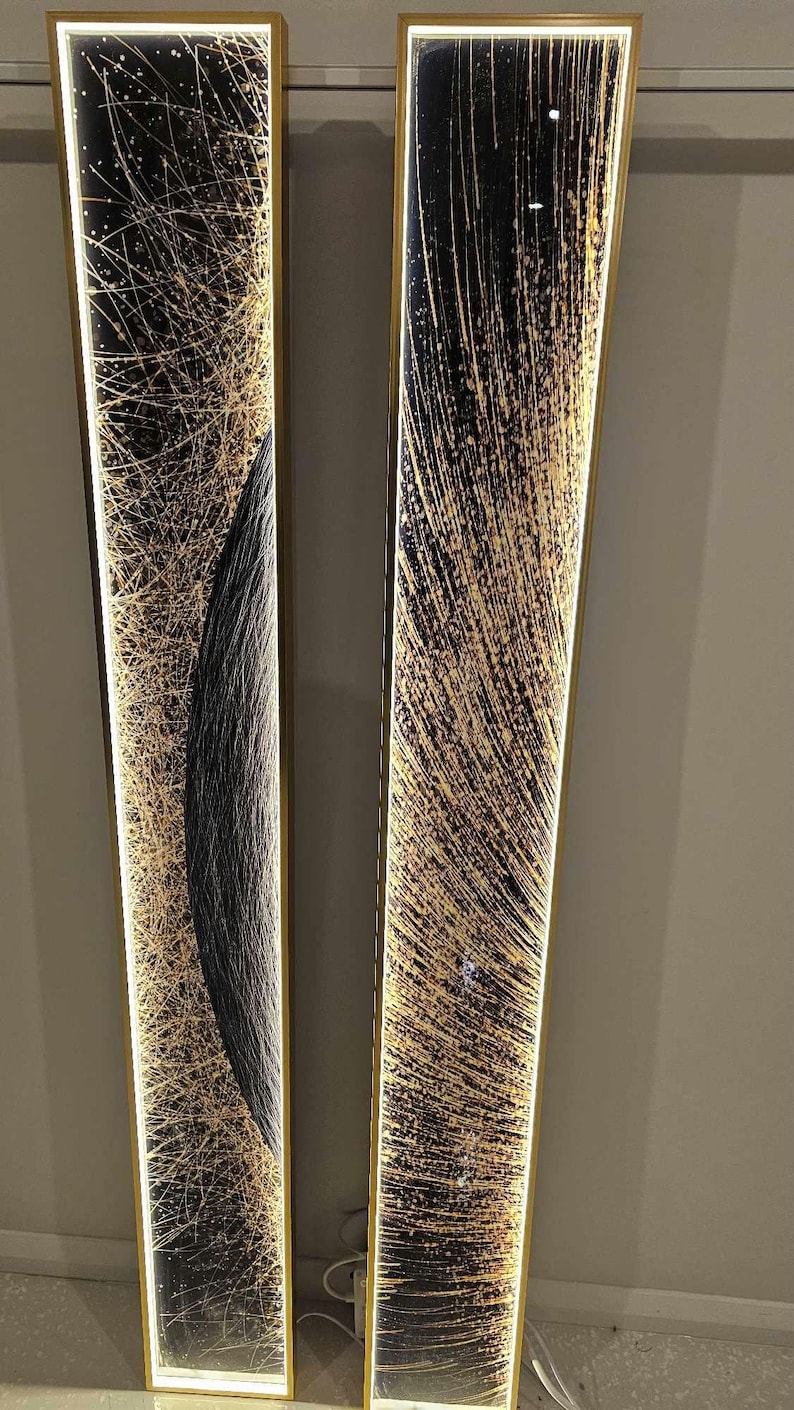 LED Canvas / Crystal Porcelin Strip Wall Art Home Decor - Etsy