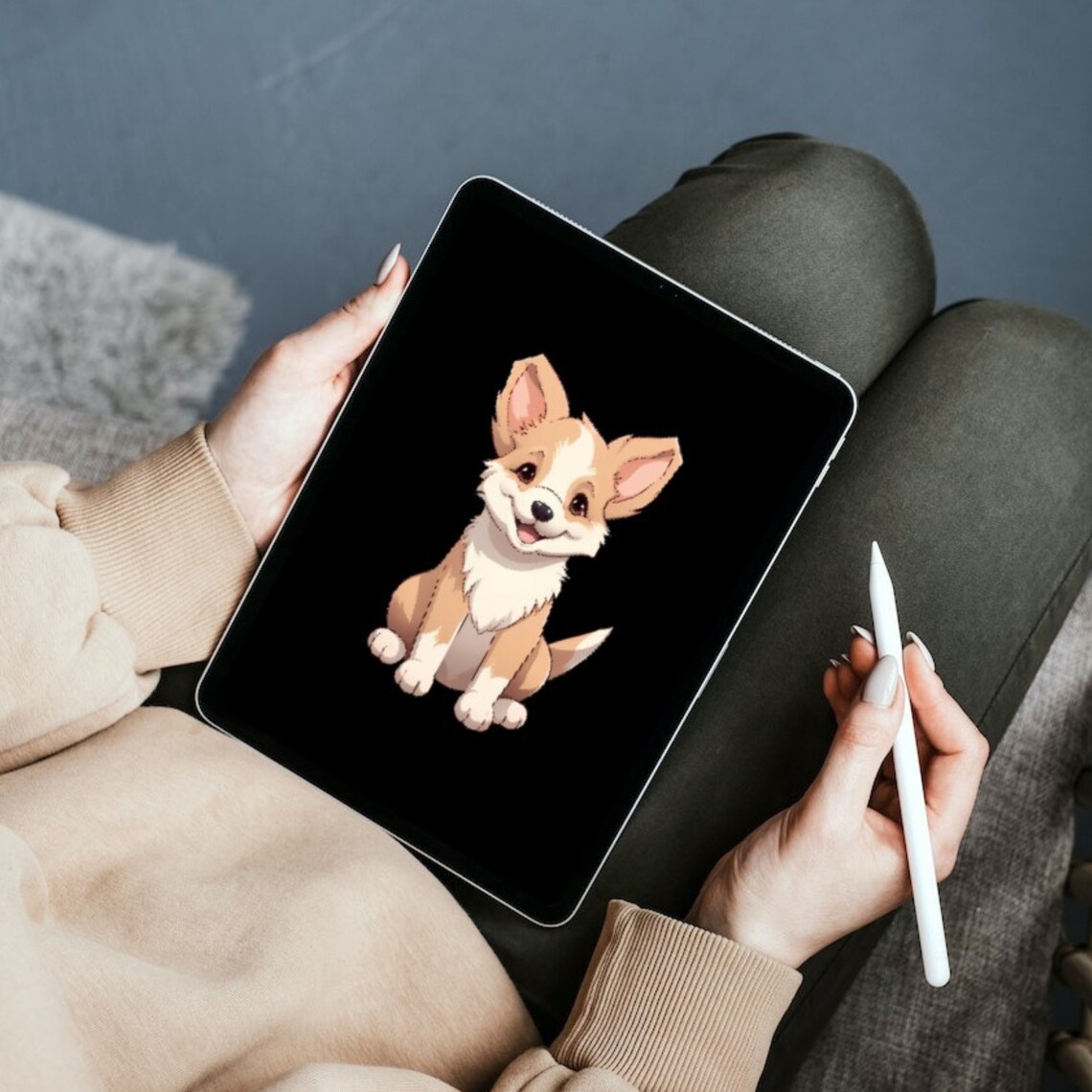 Cute Dog Clipart, Adorable Puppy Clipart for Digital Projects, Digital ...