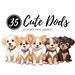 Cute Dog Clipart, Adorable Puppy Clipart for Digital Projects, Digital ...