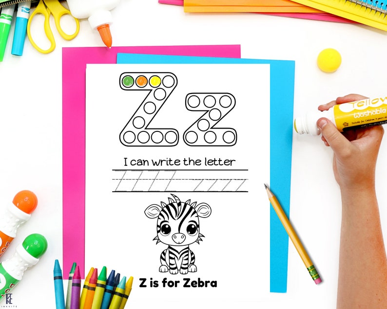 Alphabet, Numbers, Dot Marker Activity, Trace the Letter Activity ...