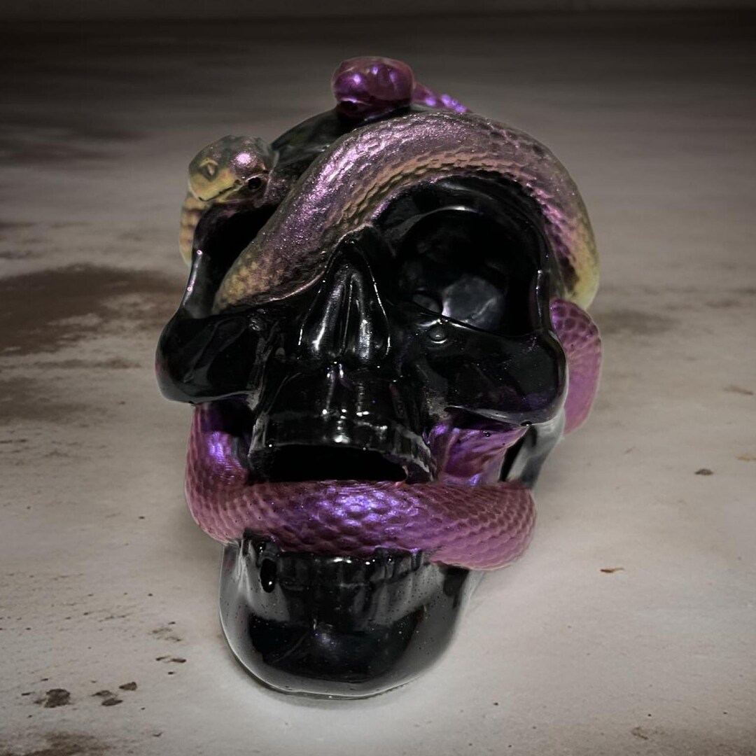 Galaxy Snake Skull Head - Etsy