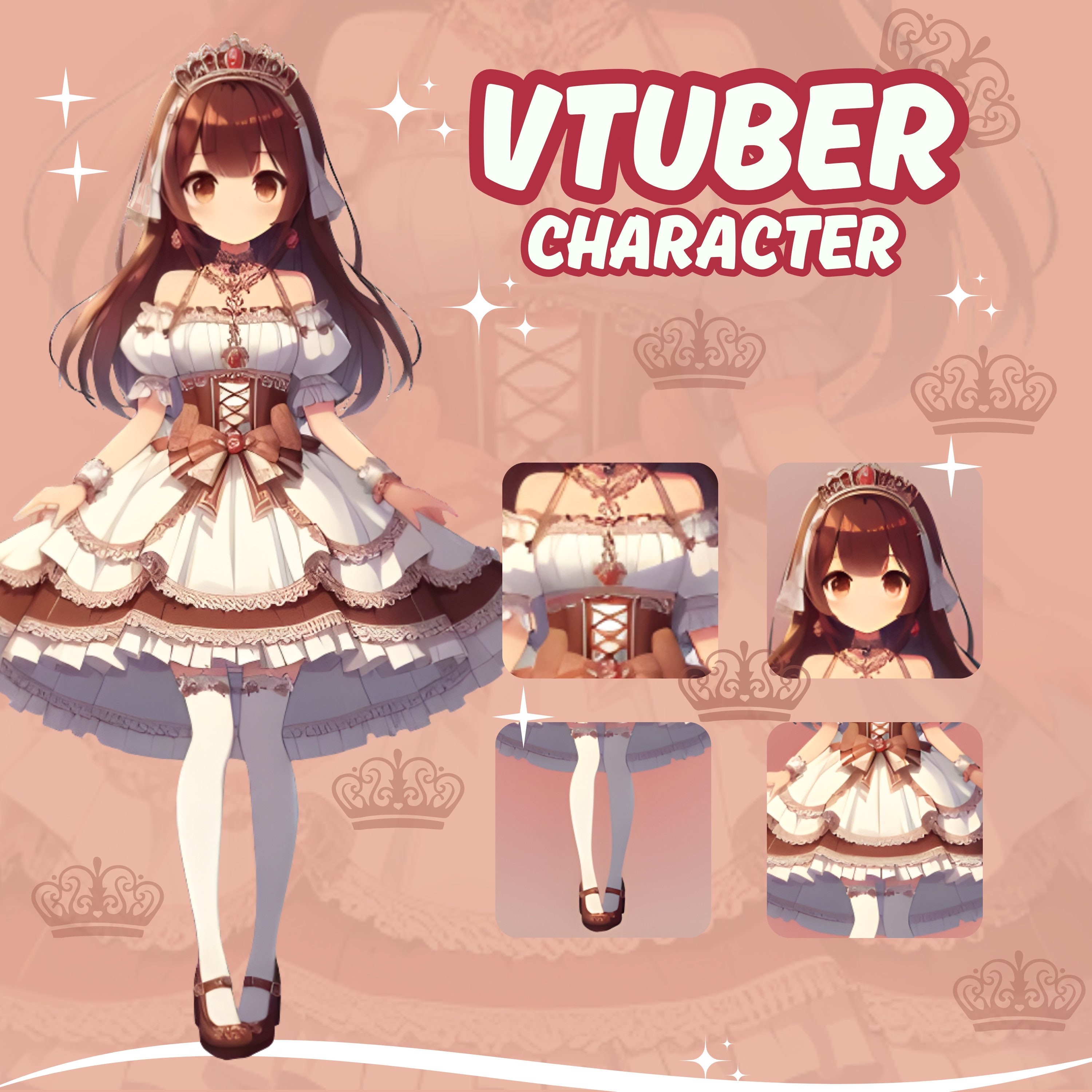 Modelo Vtuber LIVE2D personalizado / Modelo Vtuber para uso comercial / Modelo Vtuber / Comisión ...