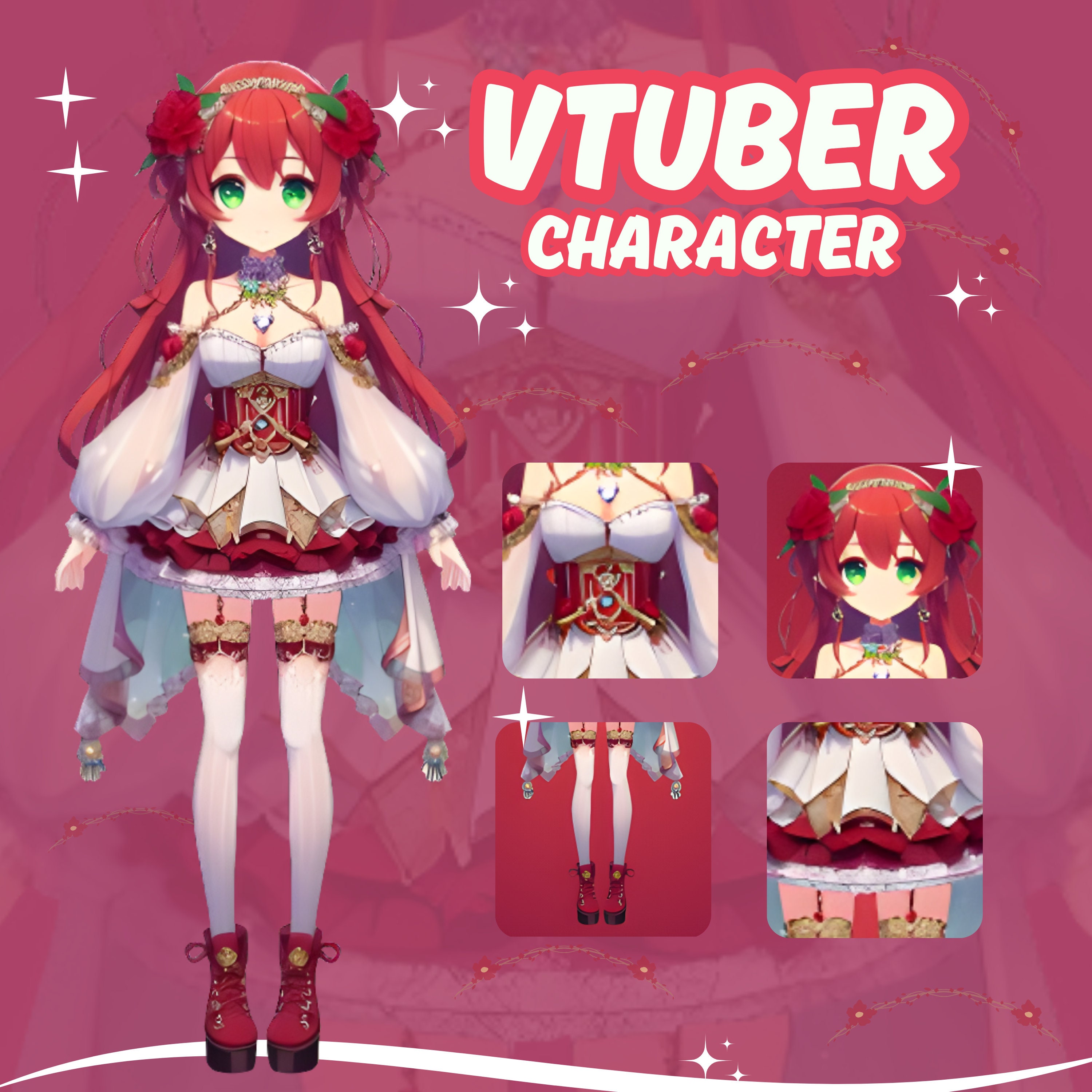 Modelo Vtuber LIVE2D personalizado / Modelo Vtuber para uso comercial / Modelo Vtuber / Comisión ...